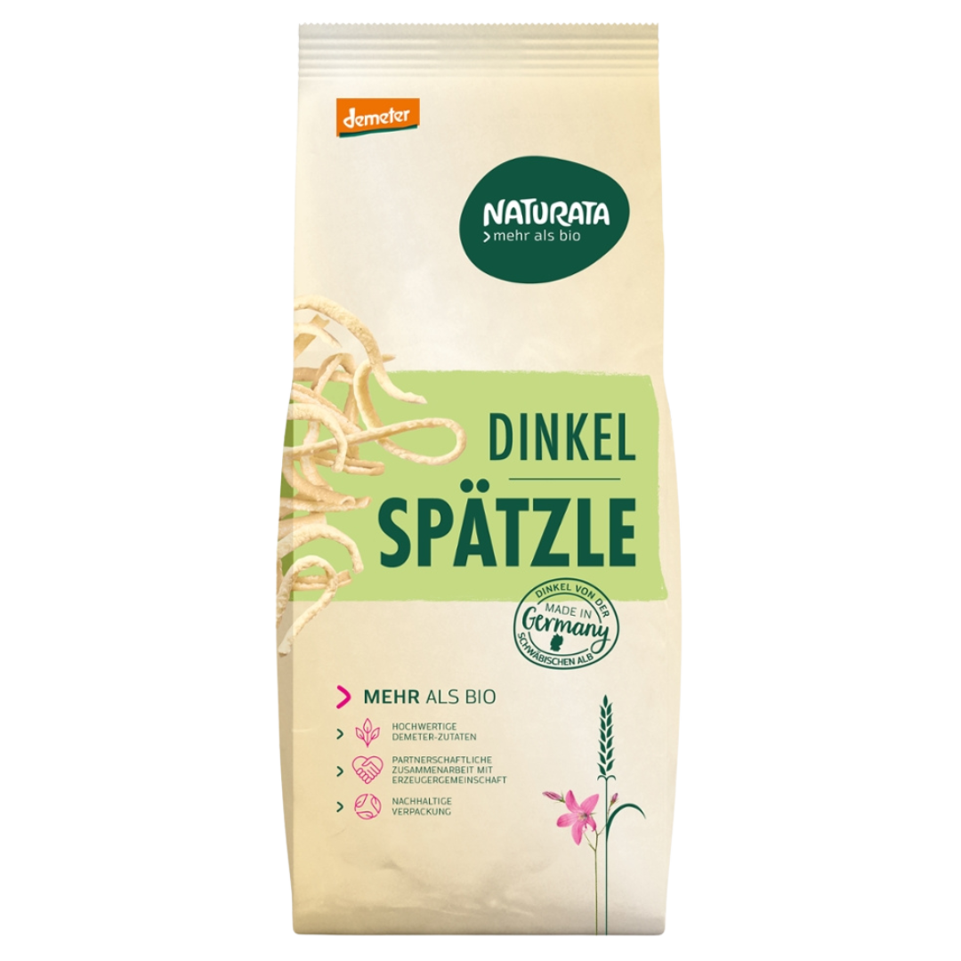 Dinkel hell Spätzle – Bio-Nudeln von Naturata