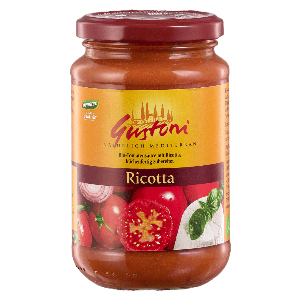 Bio Tomatensauce Ricotta MHD 12.05.2026 von Gustoni bei greenist.de
