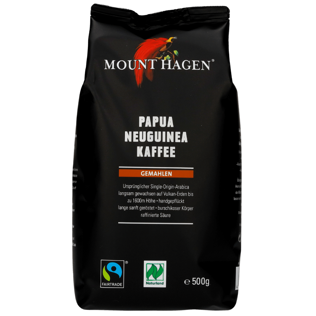 Bio Papua Neuginea Röstkaffee, gemahlen von Mount Hagen bei greenist.de