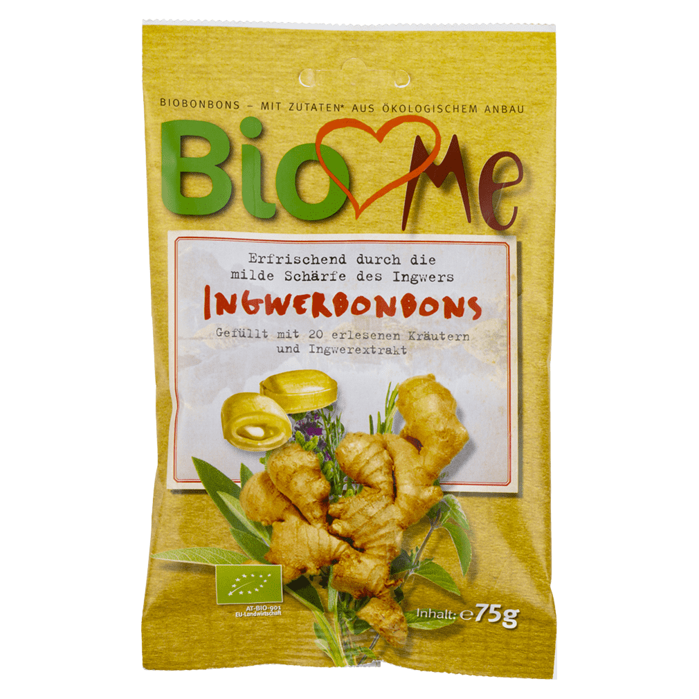 Bio Ingwer Bonbons von Bio loves Me bei greenist.de