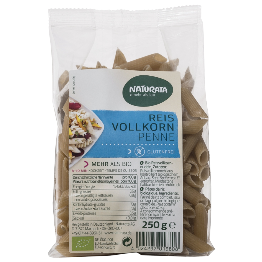 Bio Reis-Penne von Naturata – glutenfrei & vielseitig