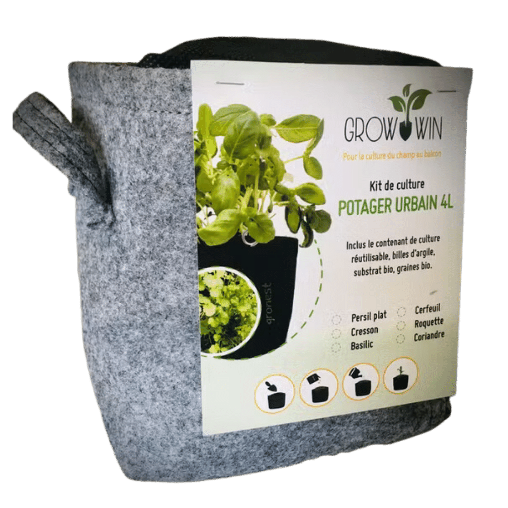Urbaner Gemüsegarten 4L grau Bio-Rucola von Gronest bei greenist.de