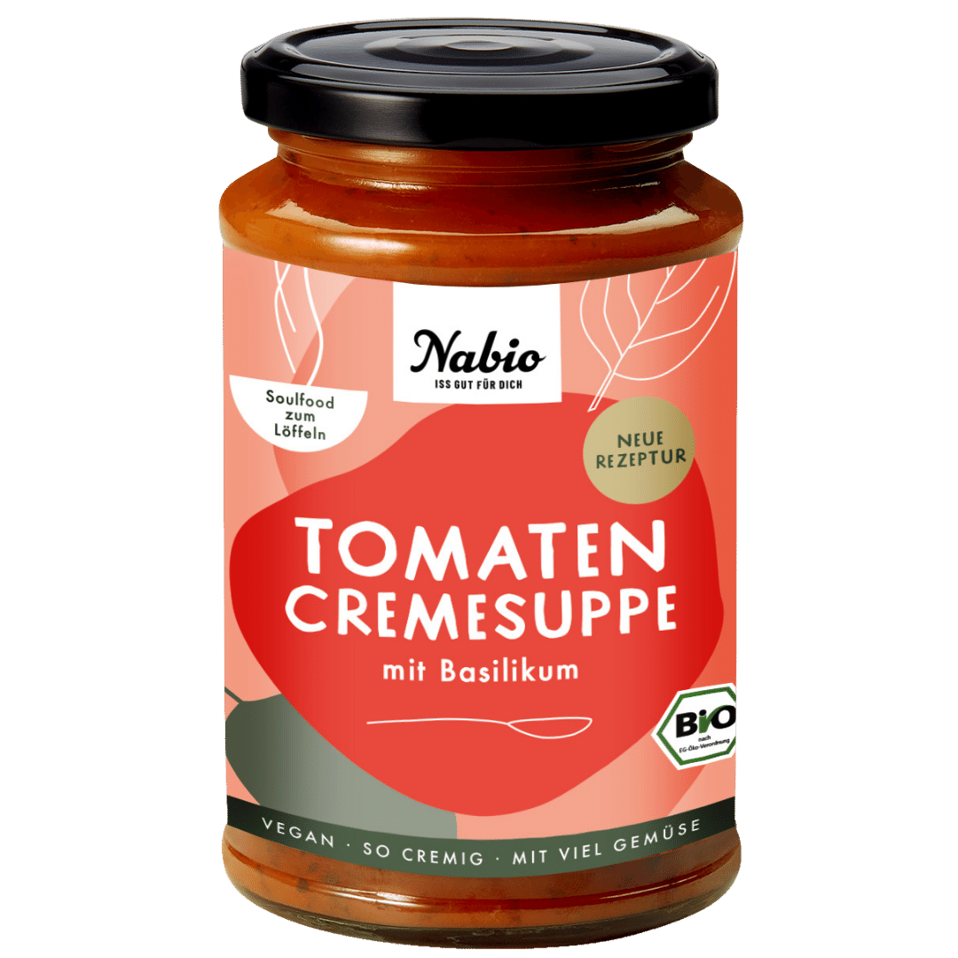 Nabio Tomaten Suppe: Veganer Genuss mit Basilikum