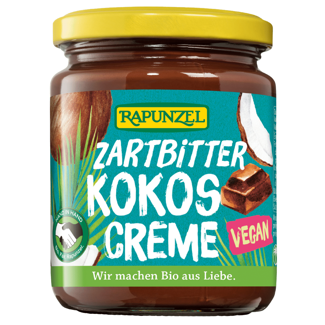 Bio Zartbitter-Kokos-Creme von Rapunzel bei greenist.de
